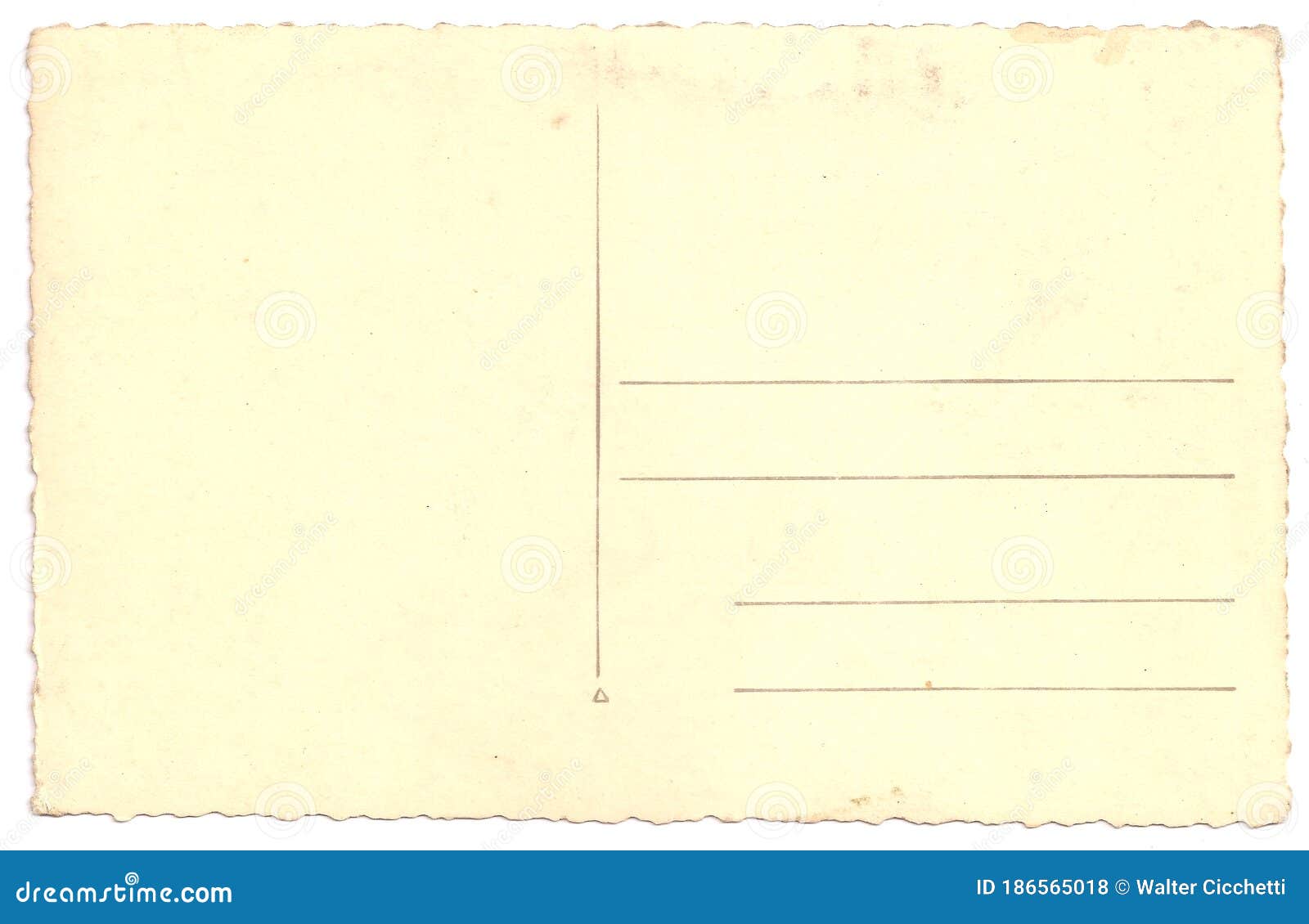 Original Vintage Back Side POSTCARD with Space for Correspondence and ...