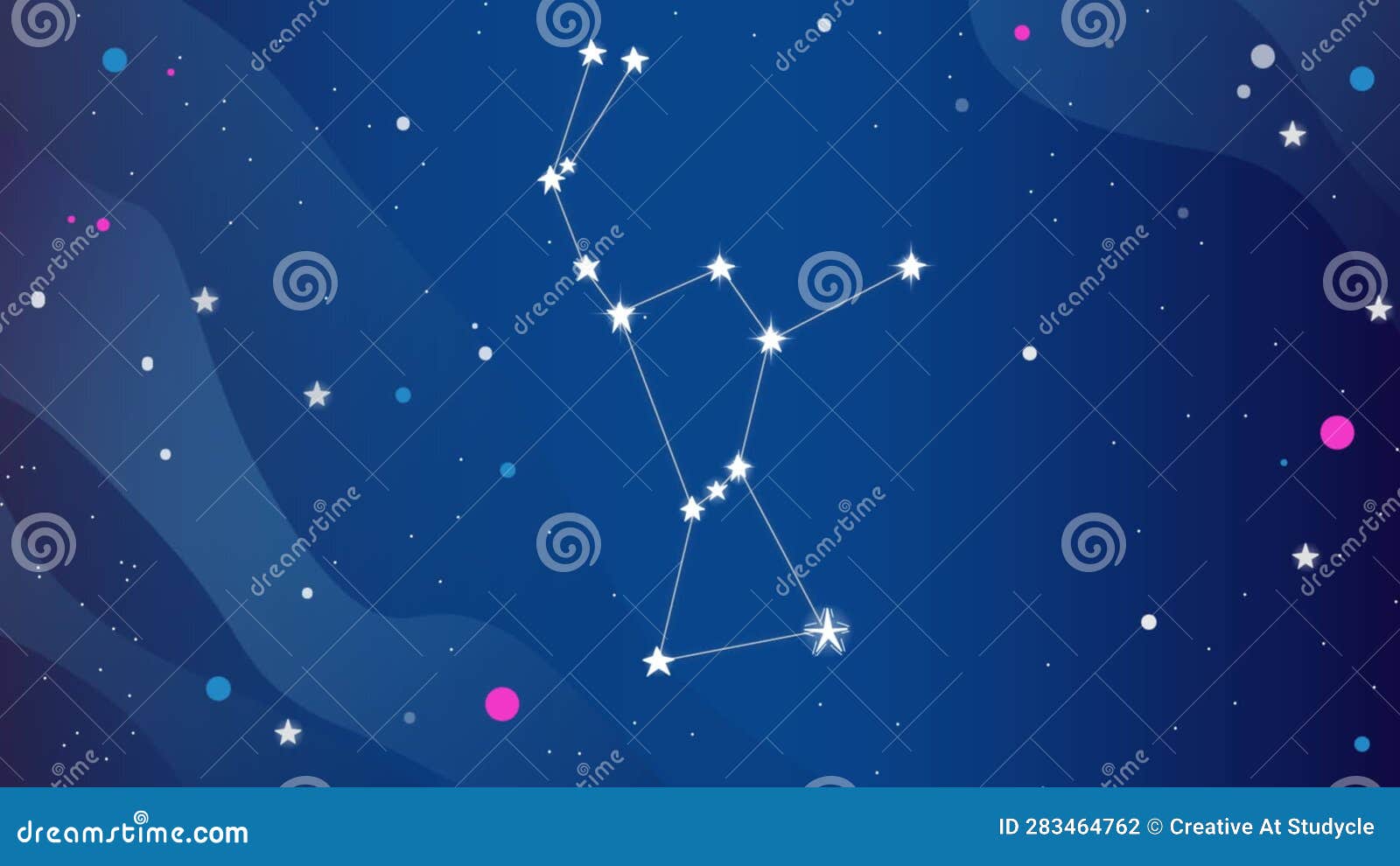 Orion Constellation Animation Stock Footage - Video of star ...