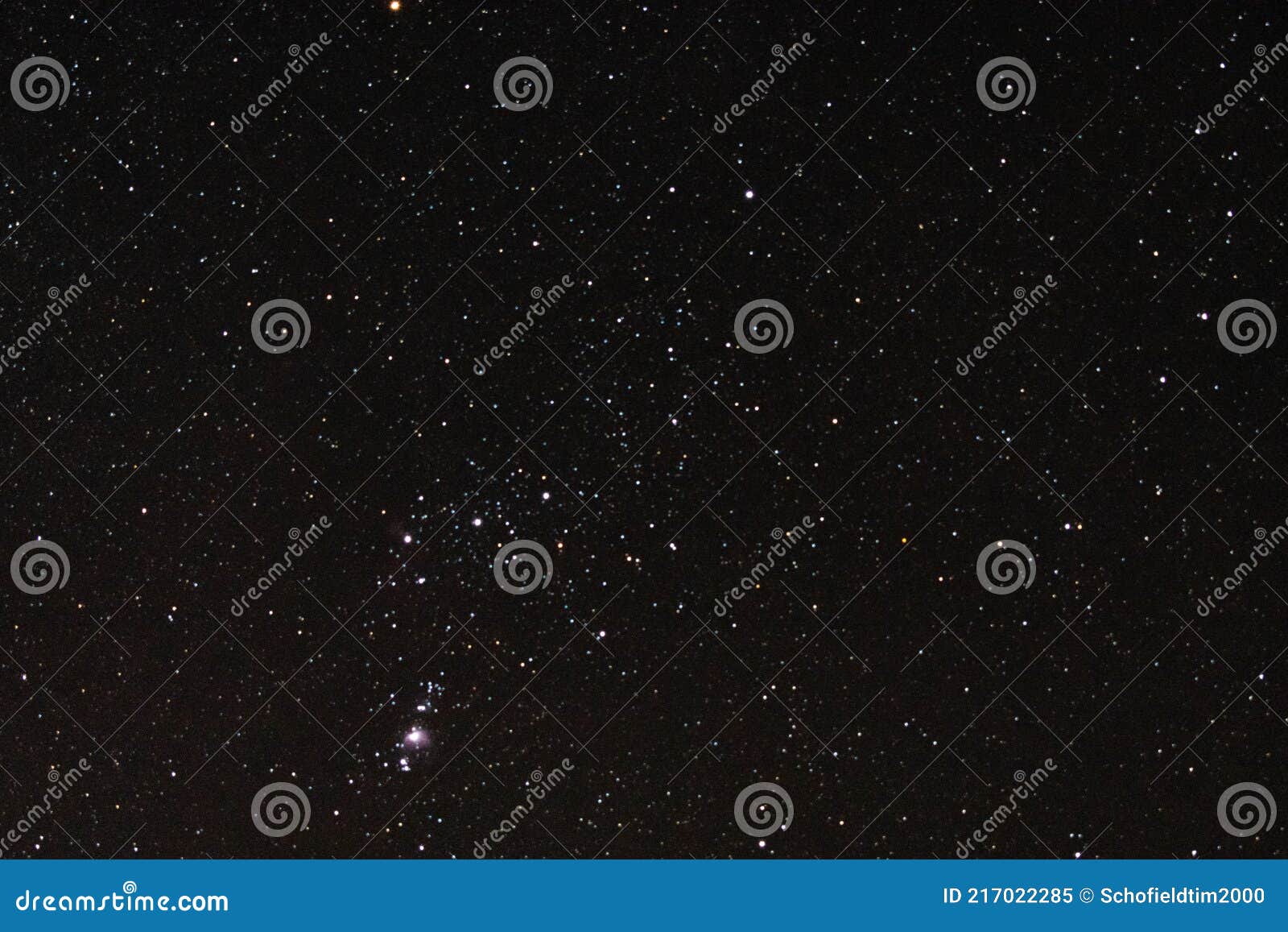 Orion Constellation As Seen from Northern Hemisphere in Winter Stock ...