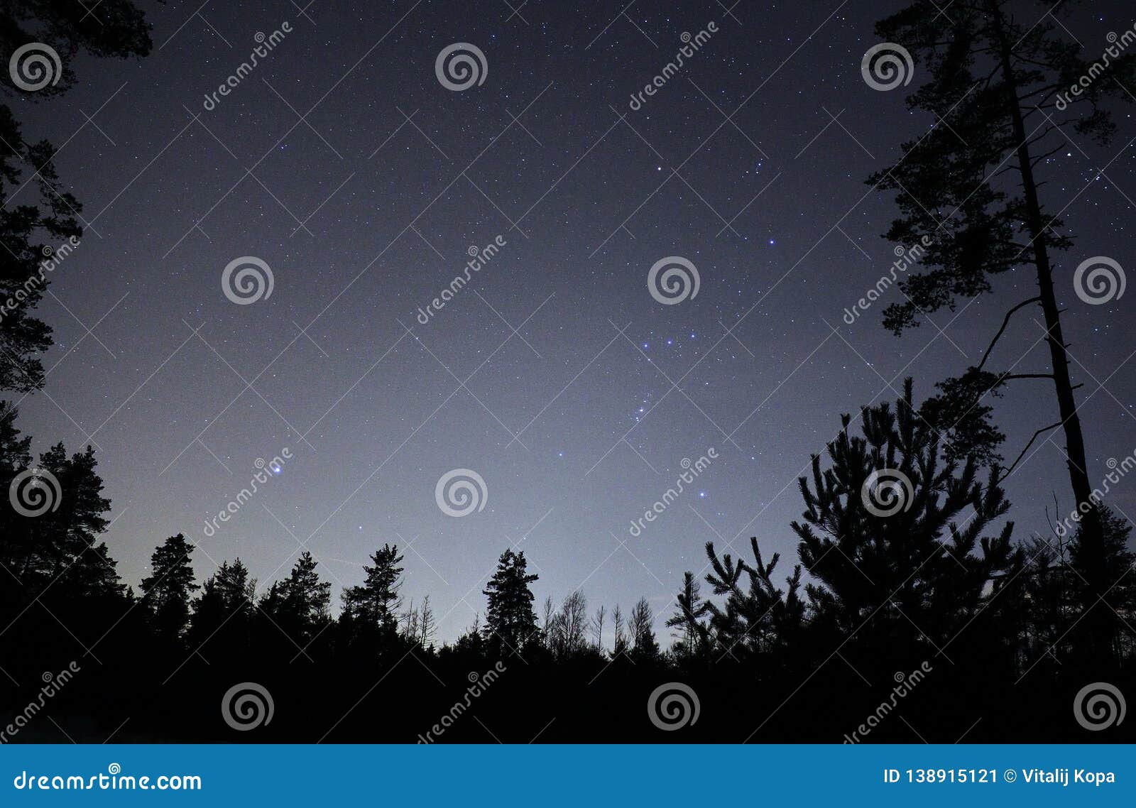 Orion Constellation Sirius Stars on Night Sky Stock Image - Image of ...