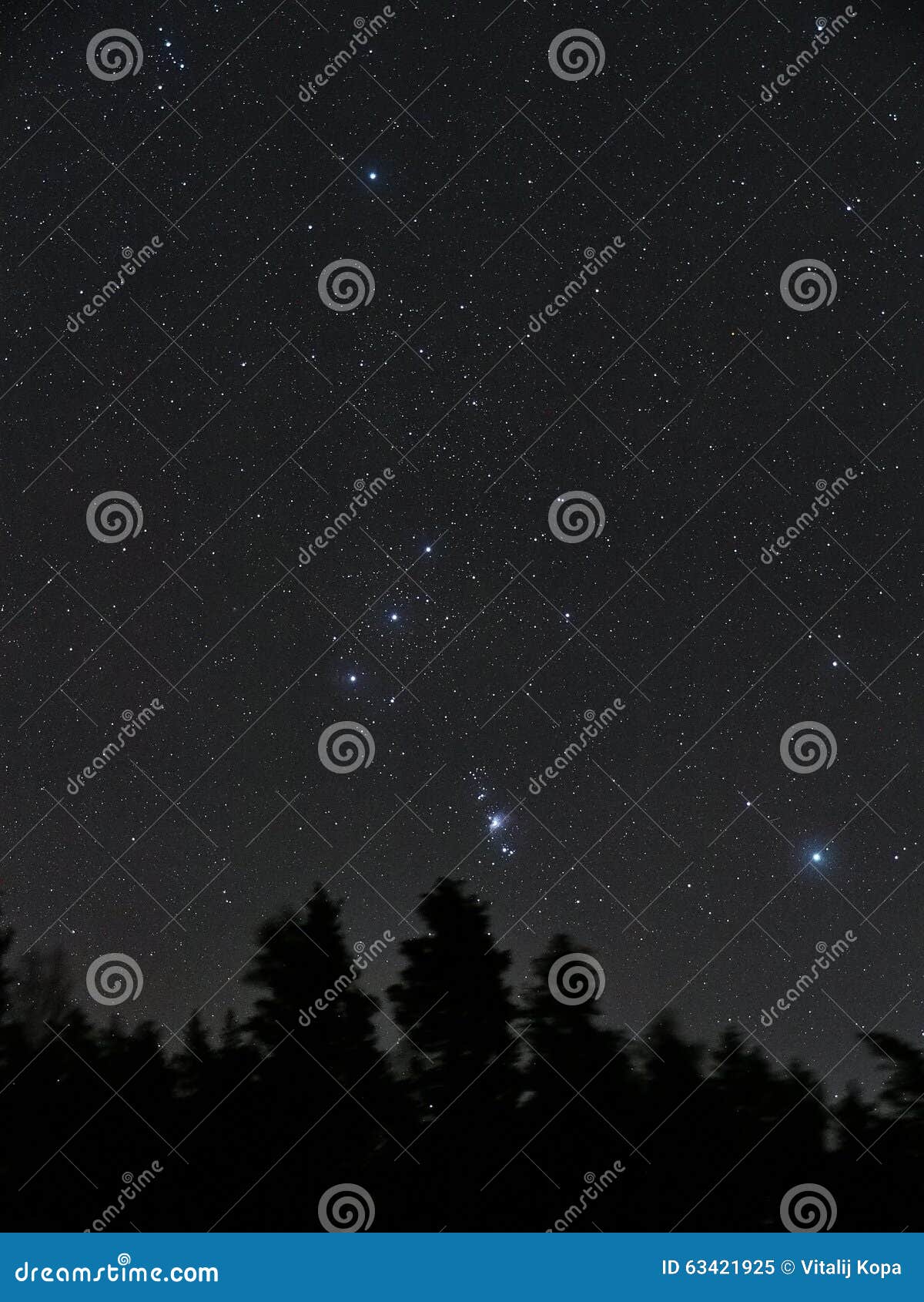 Night Sky Stars, Orion Constellation Stock Image - Image of astro ...