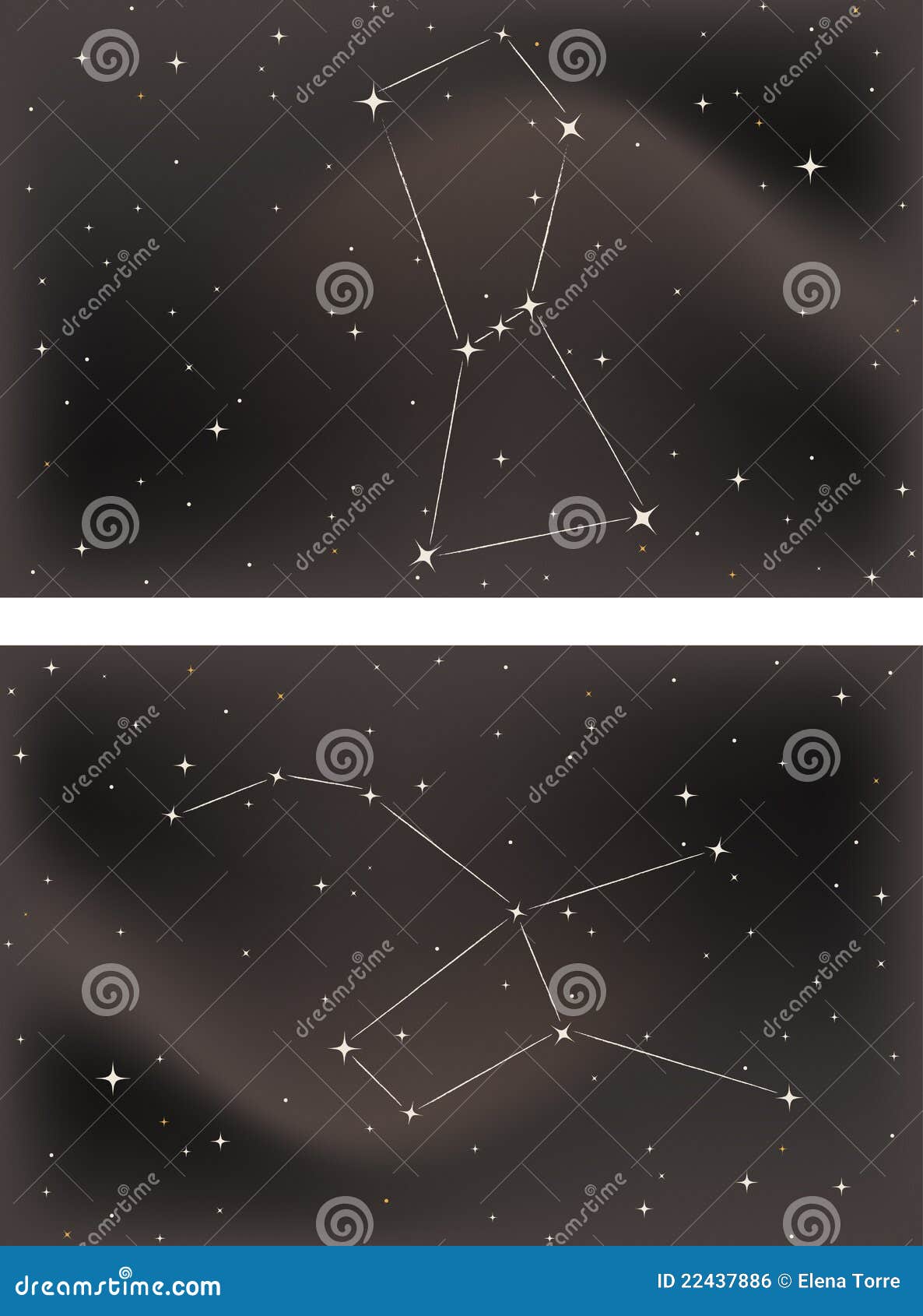 Orion the Hunter and Lepus the Hare Vector Stock Vector - Illustration ...