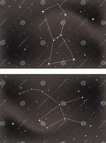 Orion the Hunter and Lepus the Hare Vector Stock Vector - Illustration ...