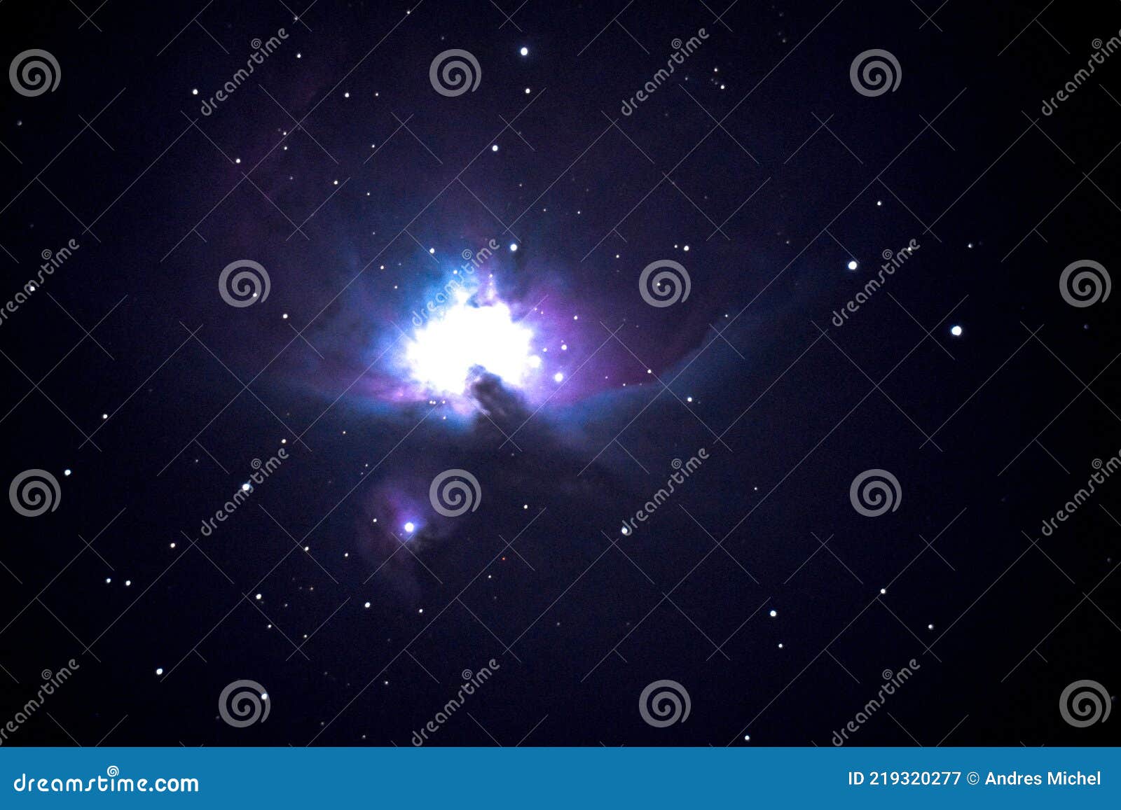 Orion Nebula Cluster stock image. Image of hobby, cluster - 219320277