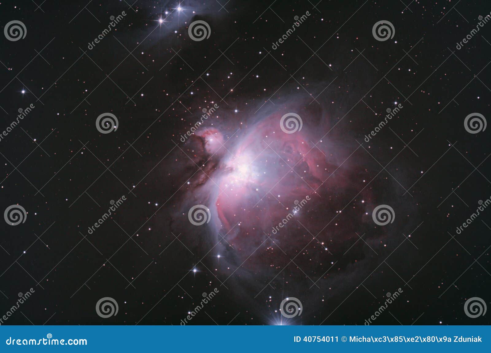 The Orion Nebula Messier 42 Diffuse Nebula In Constellation Orion ...