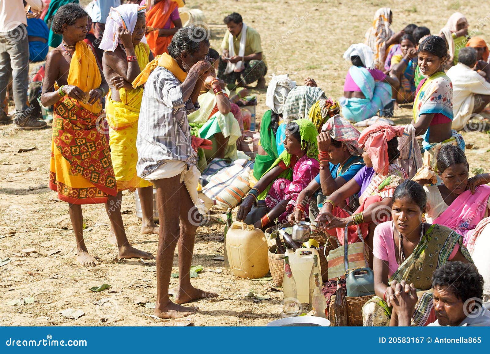 Orissa Tribal Rural Weekly Market Editorial Photography - Image of ...