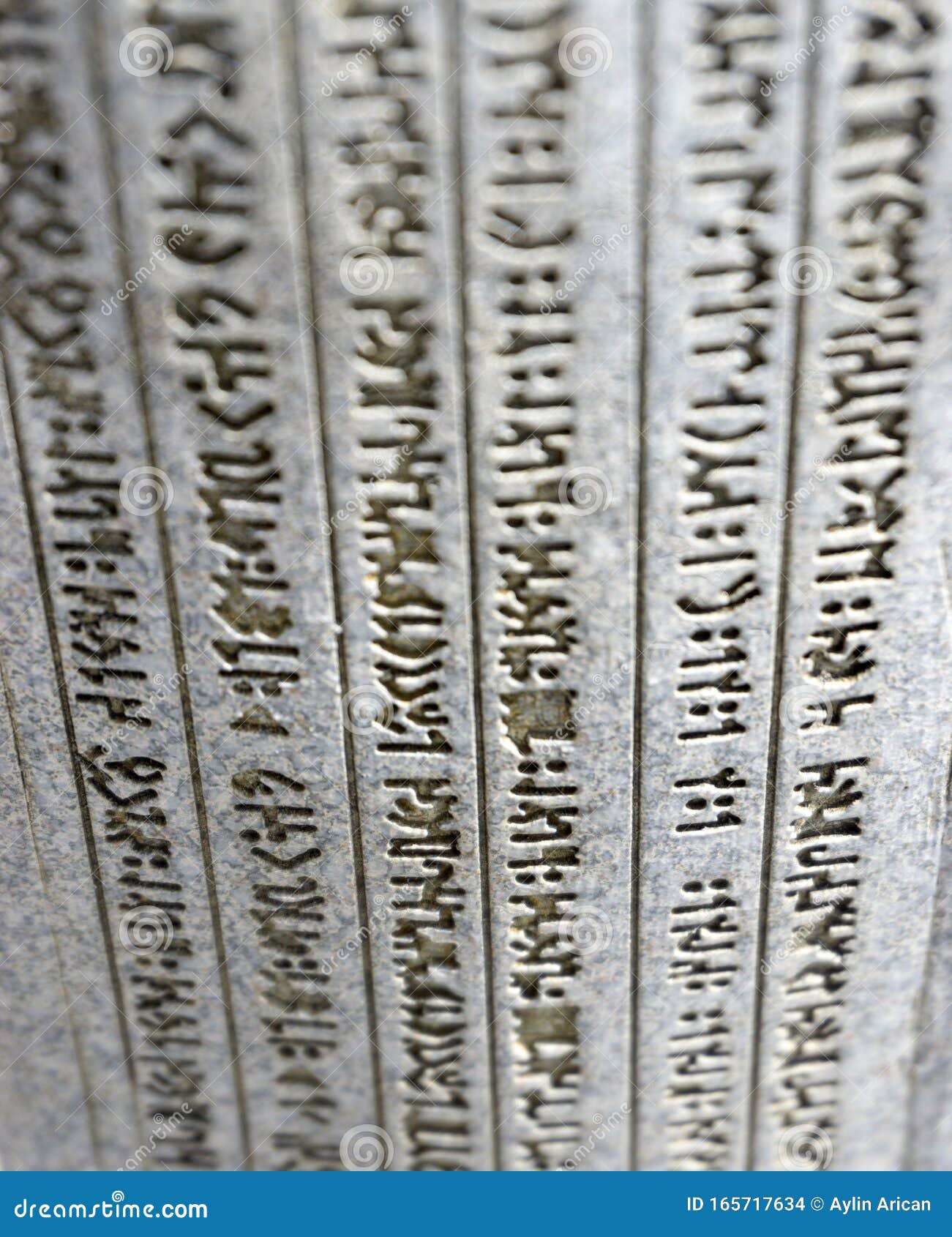 Orkhon Inscriptions, Old Turkic Alphabet Royalty-Free Stock Photo ...