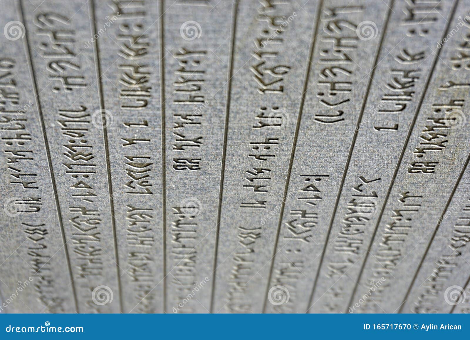 Orkhon Inscriptions, Old Turkic Alphabet Royalty-Free Stock Photo ...