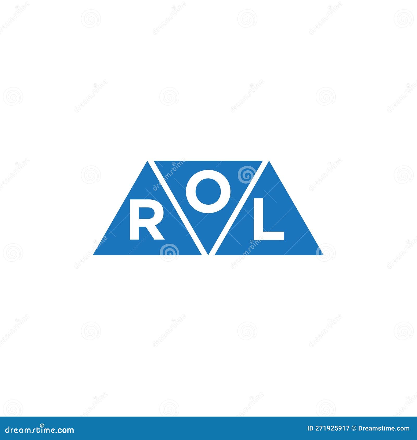 ORL Abstract Initial Logo Design on White Background. ORL Creative ...