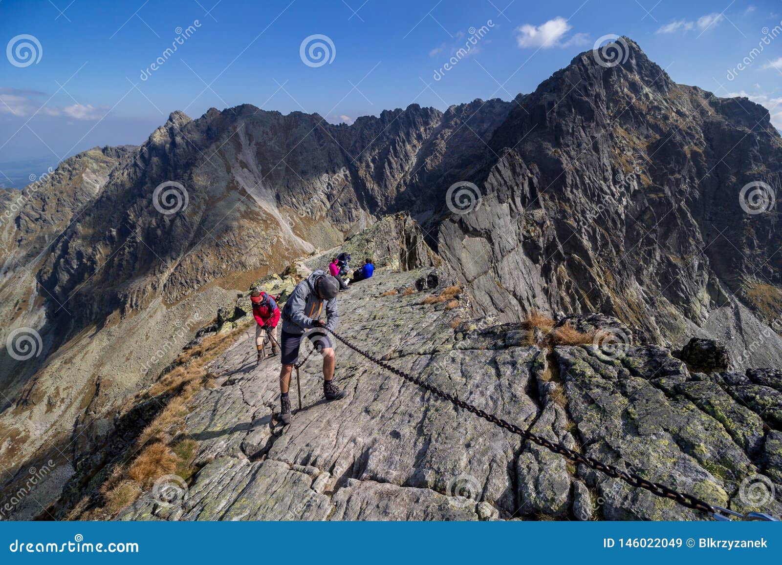 Orla Perc Chain In Polish Tatra Mountains Royalty-Free Stock Image ...