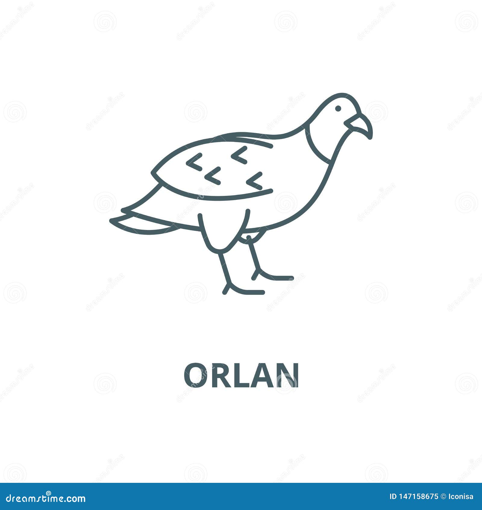 Osprey Outline Coloring Page For Children Royalty-Free Cartoon ...