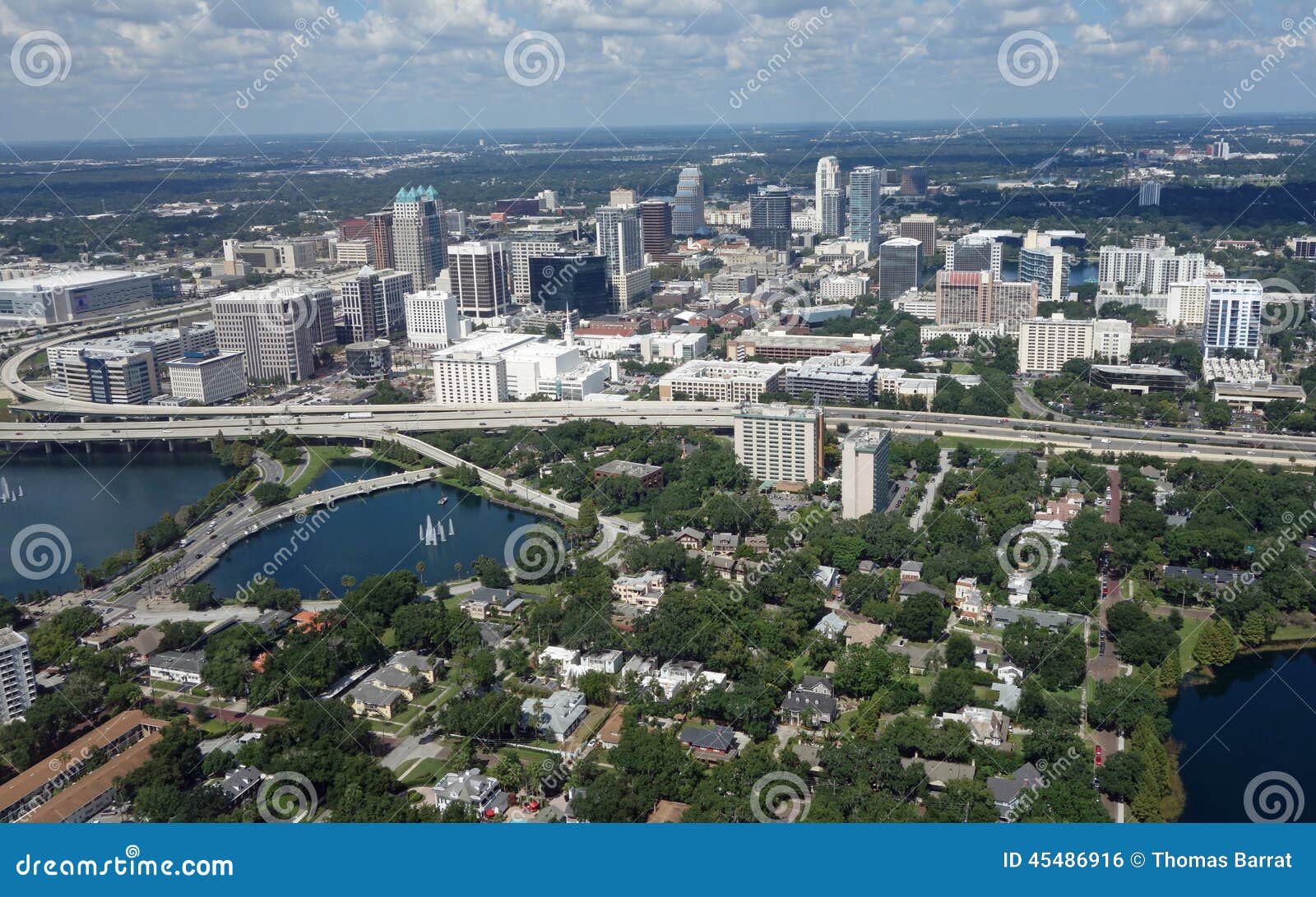 Orlando, Florida editorial photo. Image of aerial, bustling - 45486916