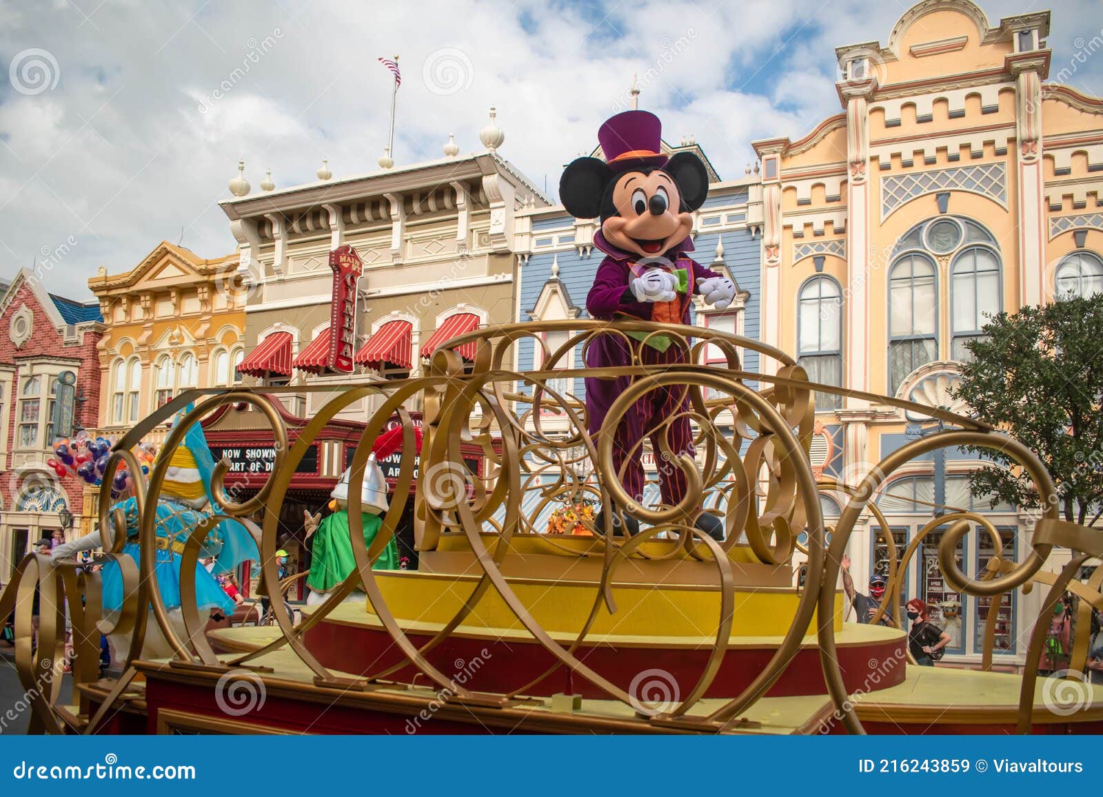 Mickey Mouse on Halloween Parade Float at Magic Kingdom 4 Editorial ...
