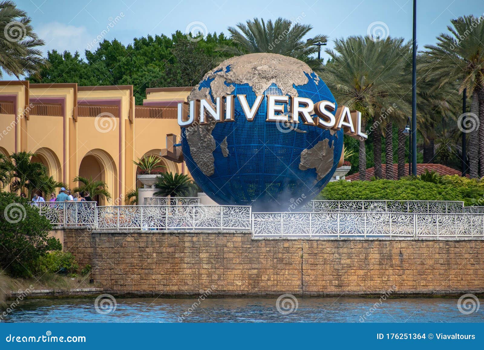 Panoramic View of World Sphere at Universal Studios 1 Editorial Stock ...