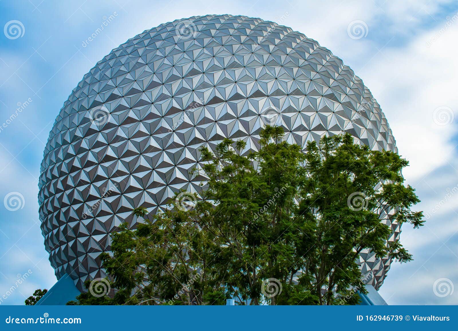 Top View of Sphere at Epcot 2 Editorial Stock Image - Image of china ...