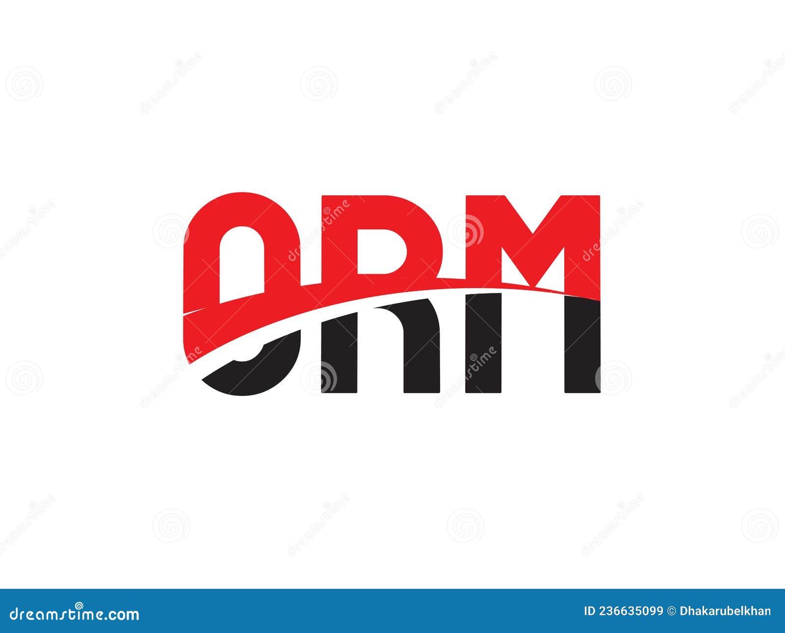 ORM Letter Initial Logo Design Vector Illustration Stock Vector ...