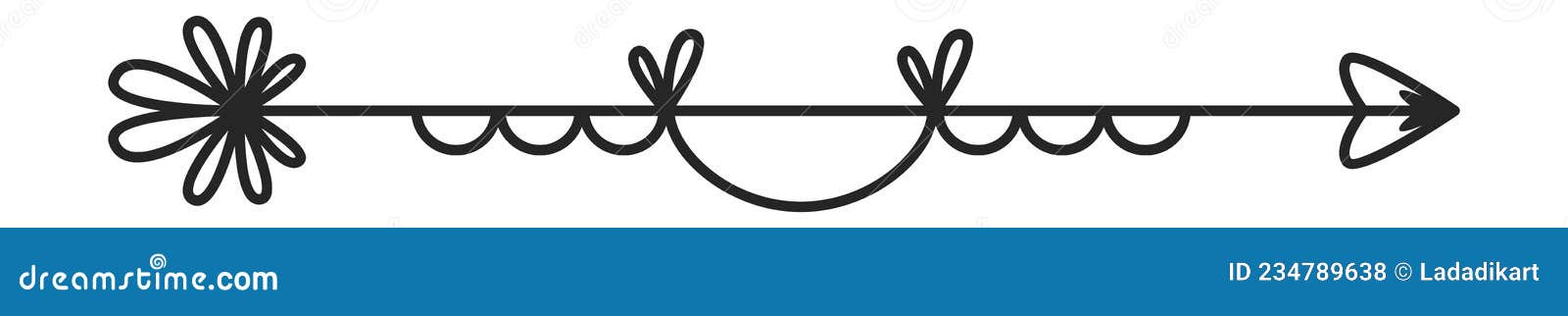 Arrow Divider Vector Illustration | CartoonDealer.com #67929406