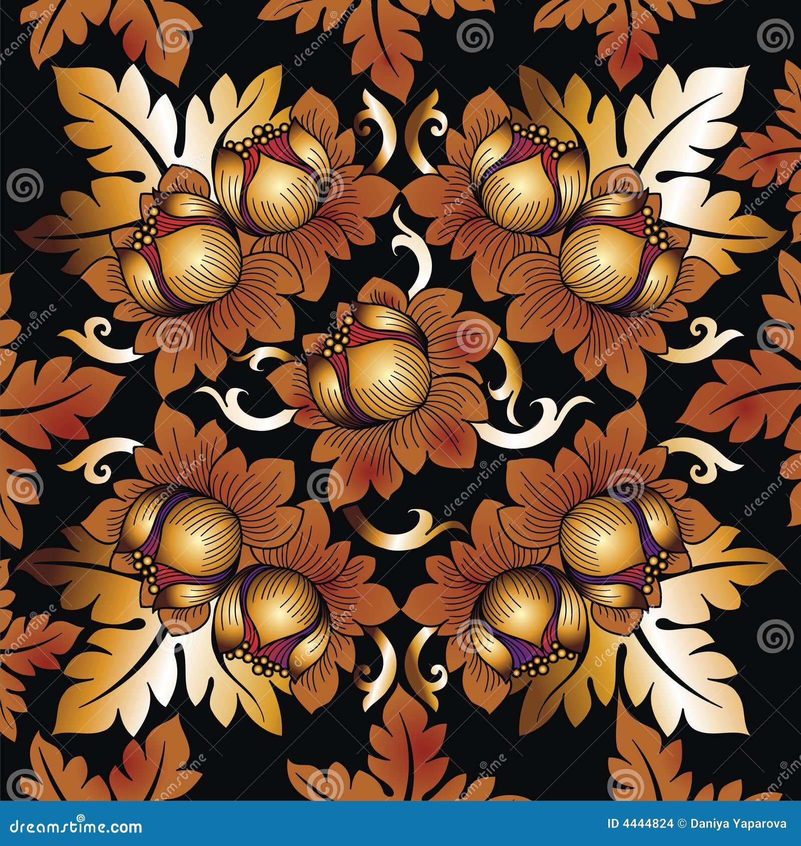 Ornament backgrounds stock illustration. Illustration of petal - 4444824