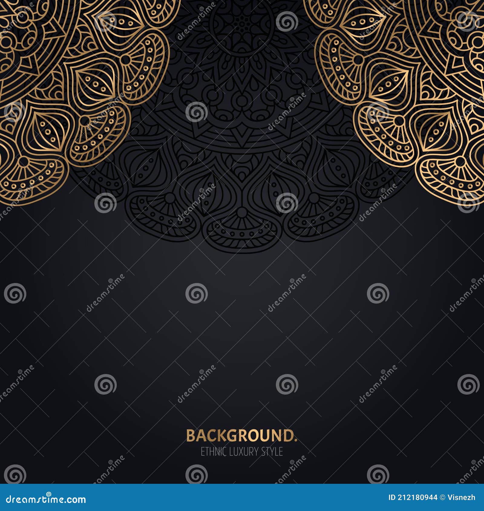 Vector Luxury Islamic Background with Mandala Stock Vector ...