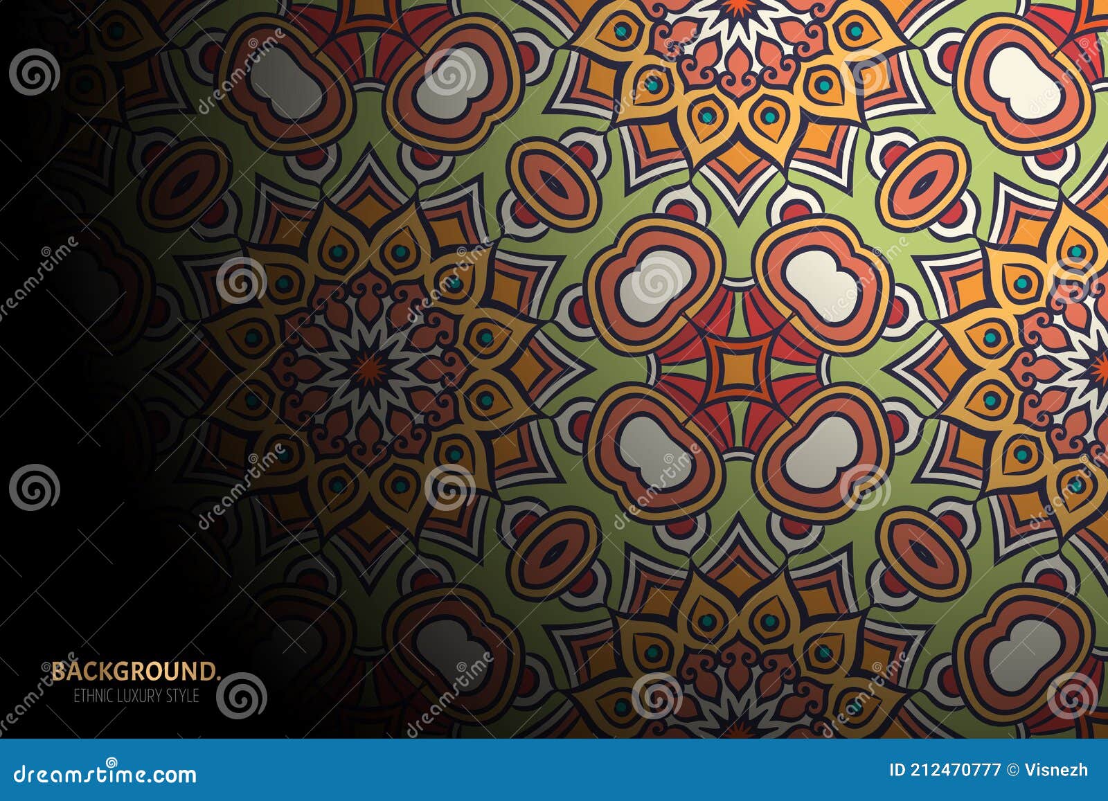 Vector Luxury Islamic Background with Mandala Stock Vector ...