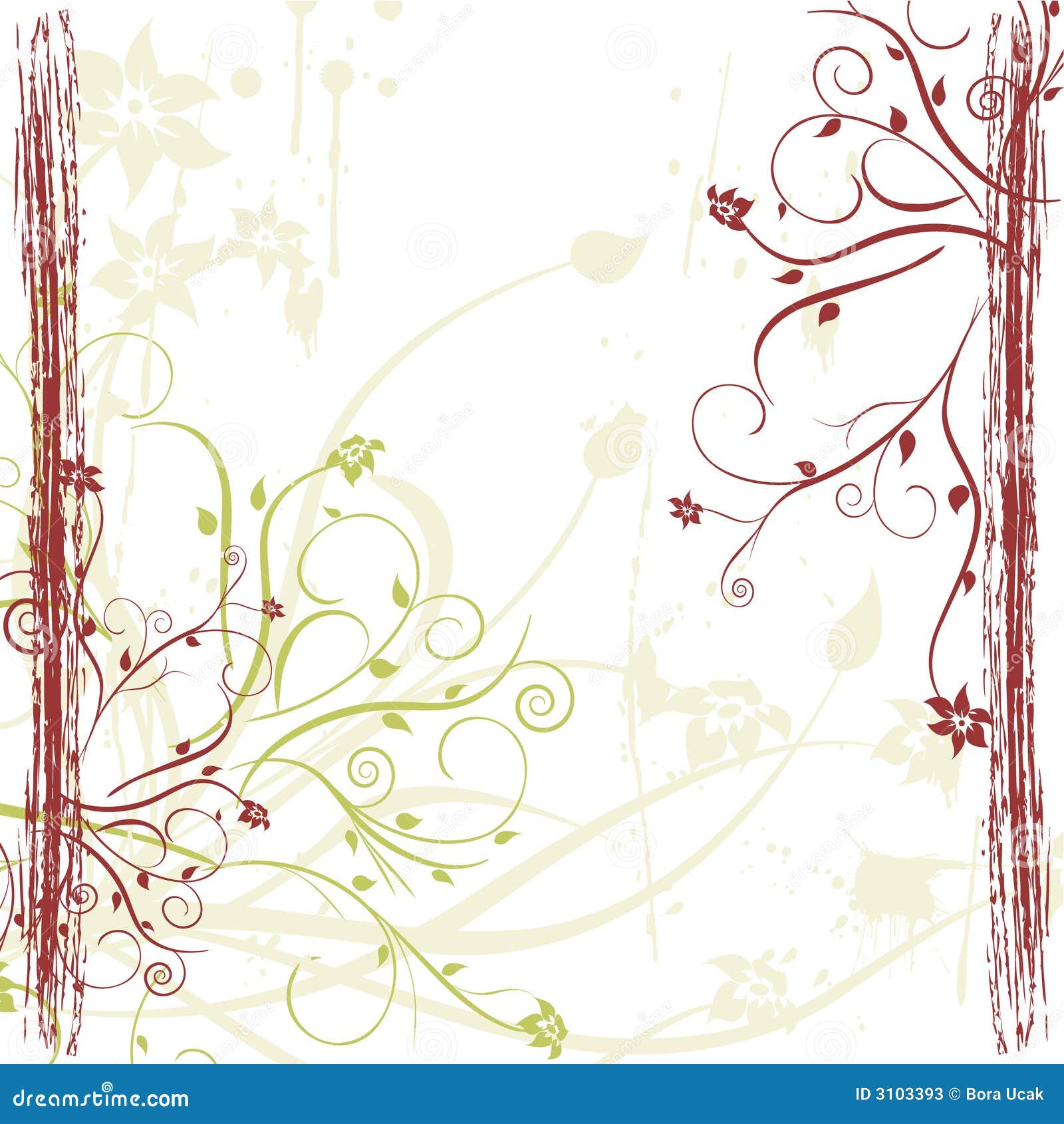 Ornament border stock vector. Illustration of flower, border - 3103393