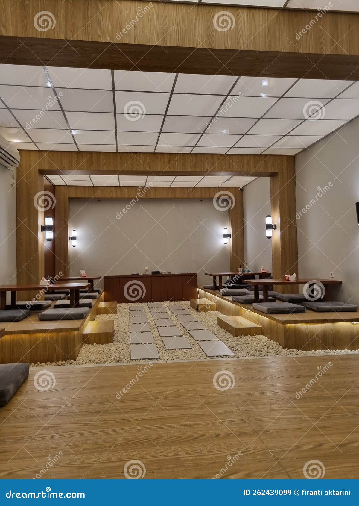 Ornament Cafe Like in Japan Stock Image - Image of flooring, wood ...