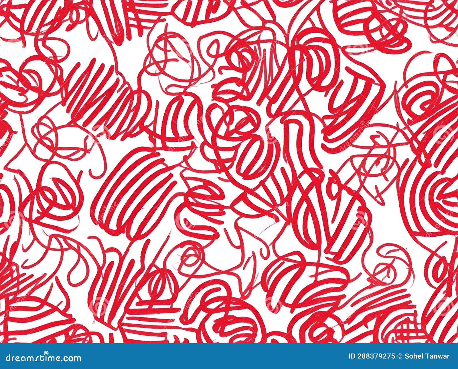 Ornament Design of the Line in Seamlessness, Stock Illustration ...