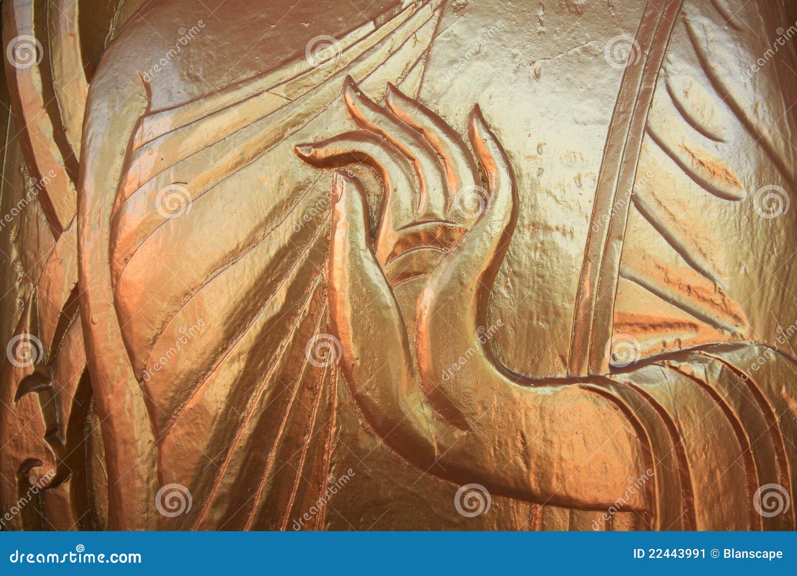 Ornament: Detailed Buddha Sculpture of Ok Hand Stock Image - Image of ...