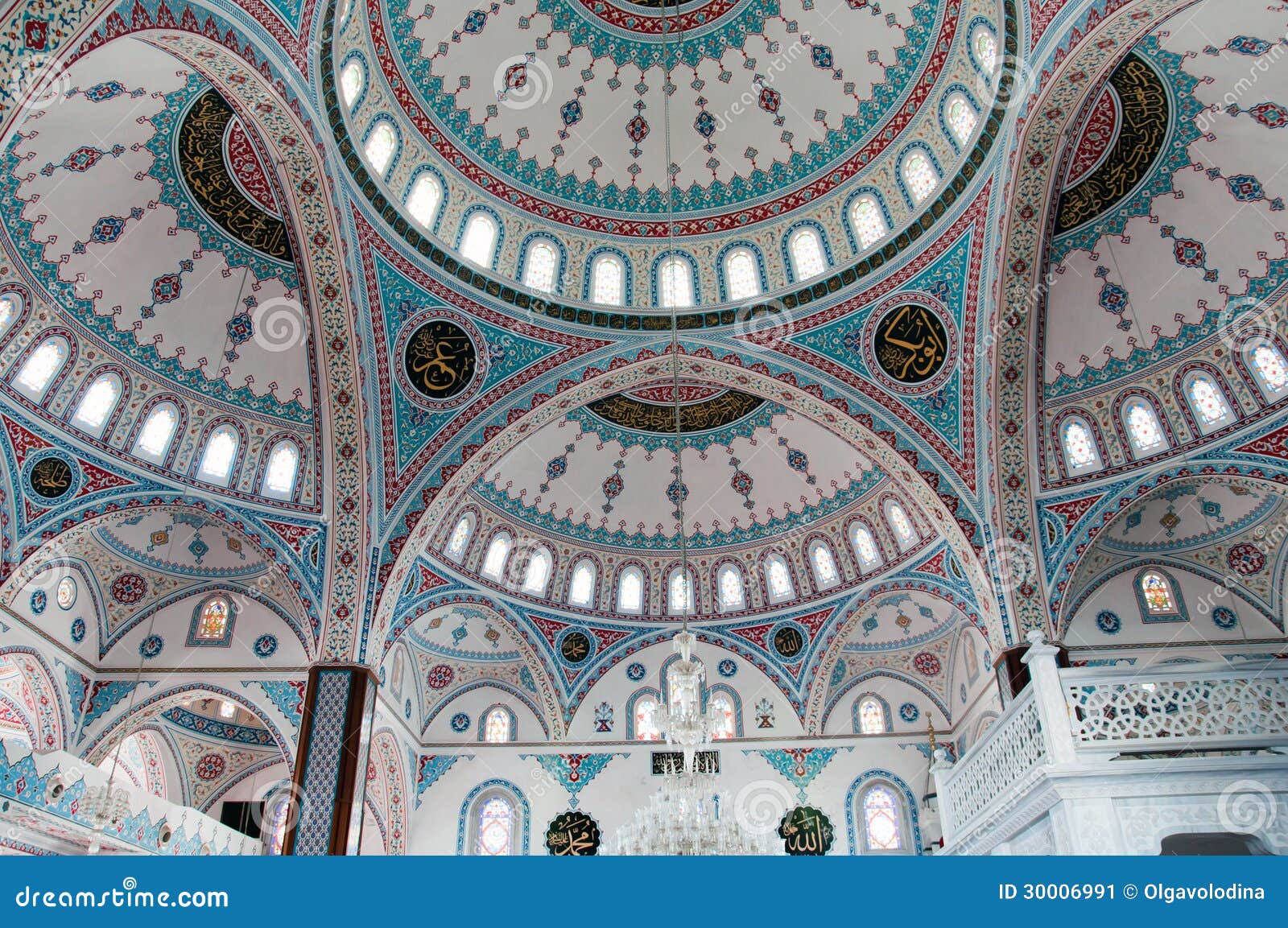 Ornament on the Dome of Blue Mosque in Manavgat, Turkey Stock Image ...