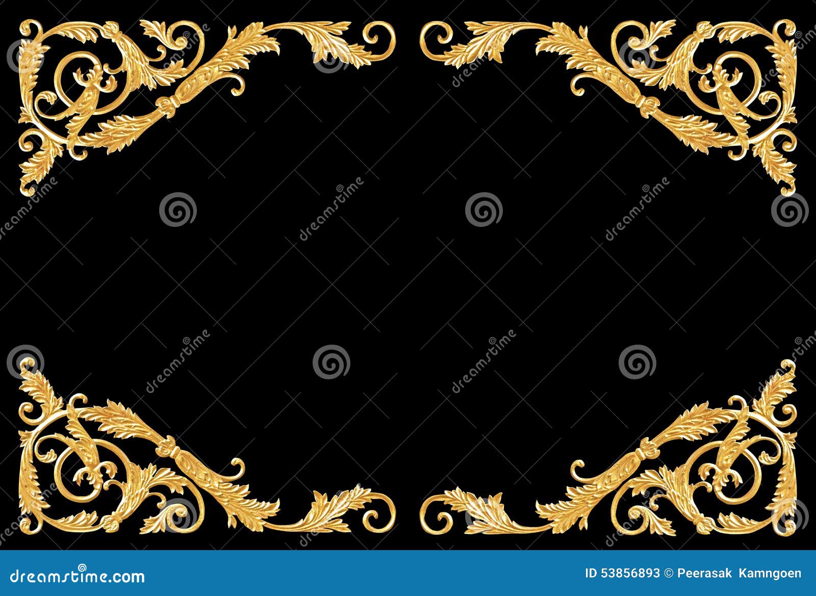 540 Gold Design Elements Isolated Black Stock Photos - Free & Royalty ...