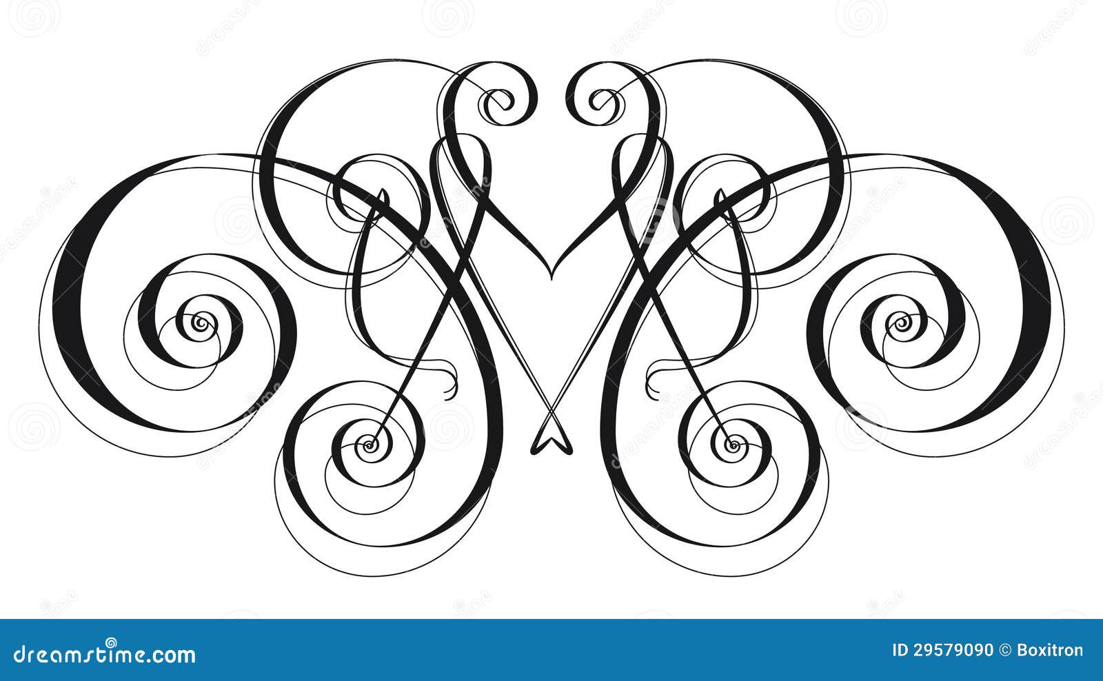 Ornament Embellishment stock vector. Illustration of linedrawing - 29579090