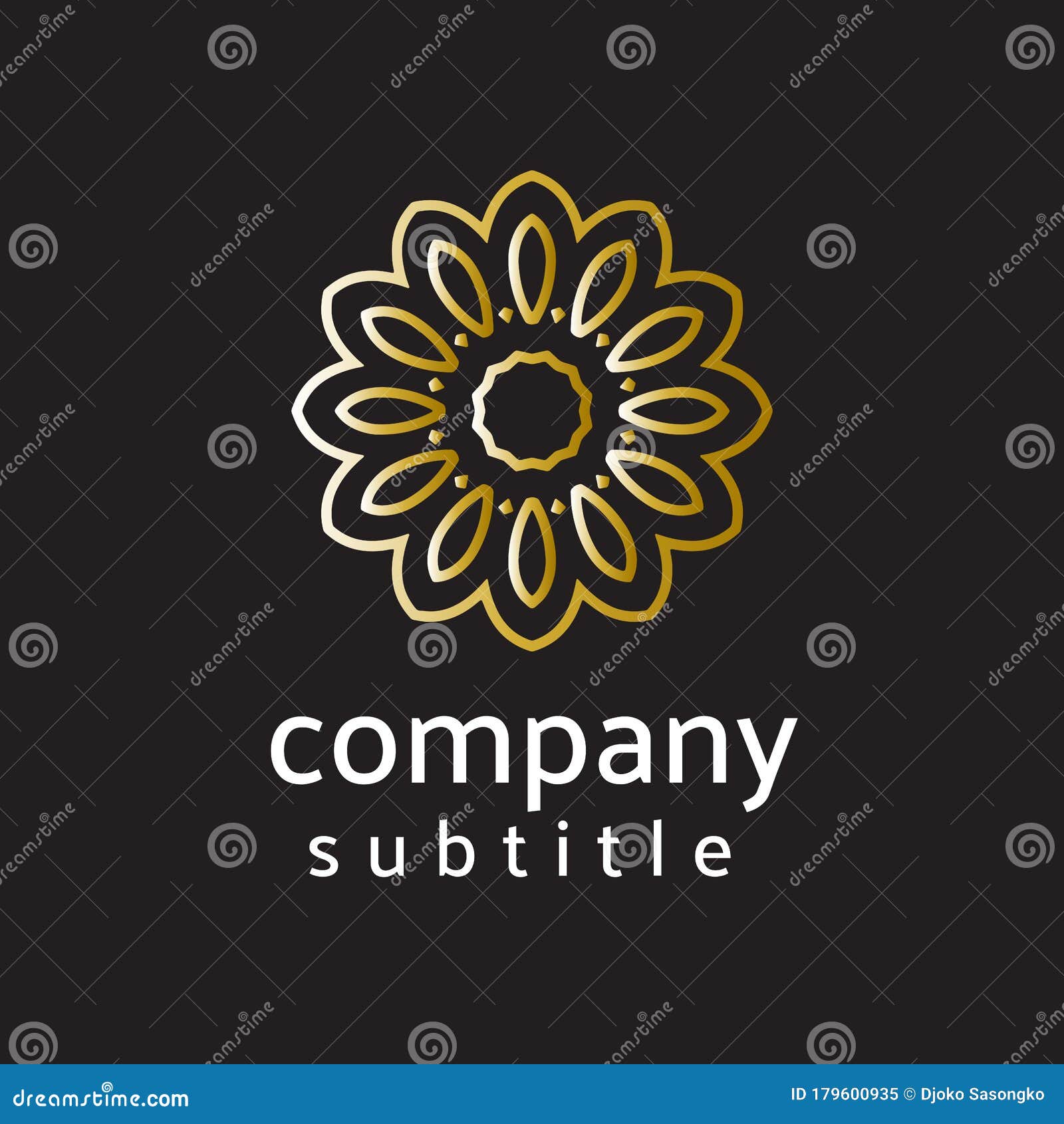 Ornament Gold and Silver Logo Stock Vector - Illustration of circle ...