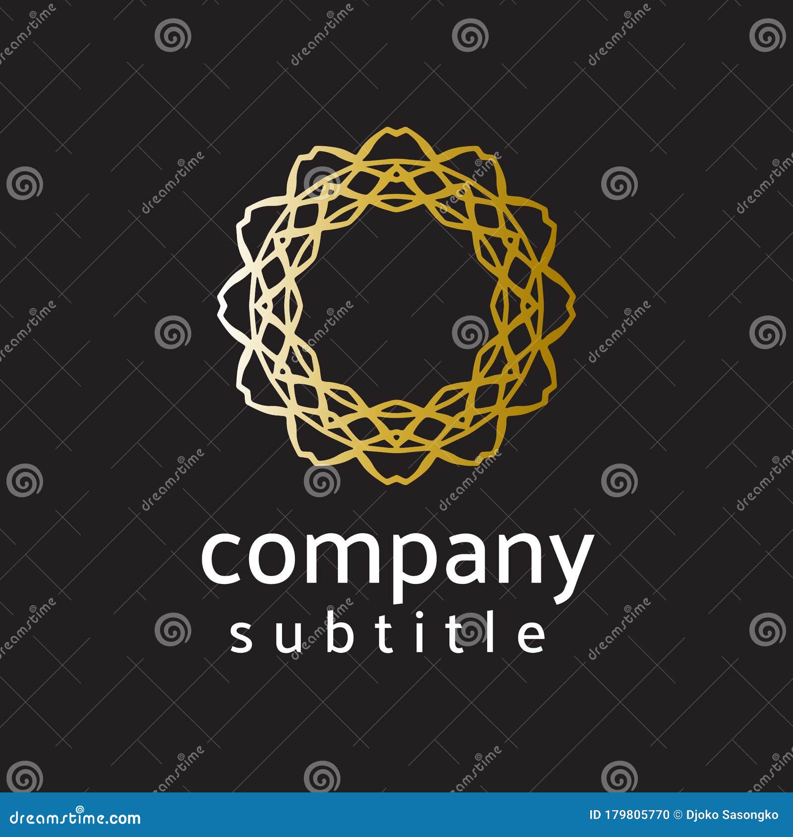 Ornament Gold and Silver Logo Stock Vector - Illustration of arrow ...