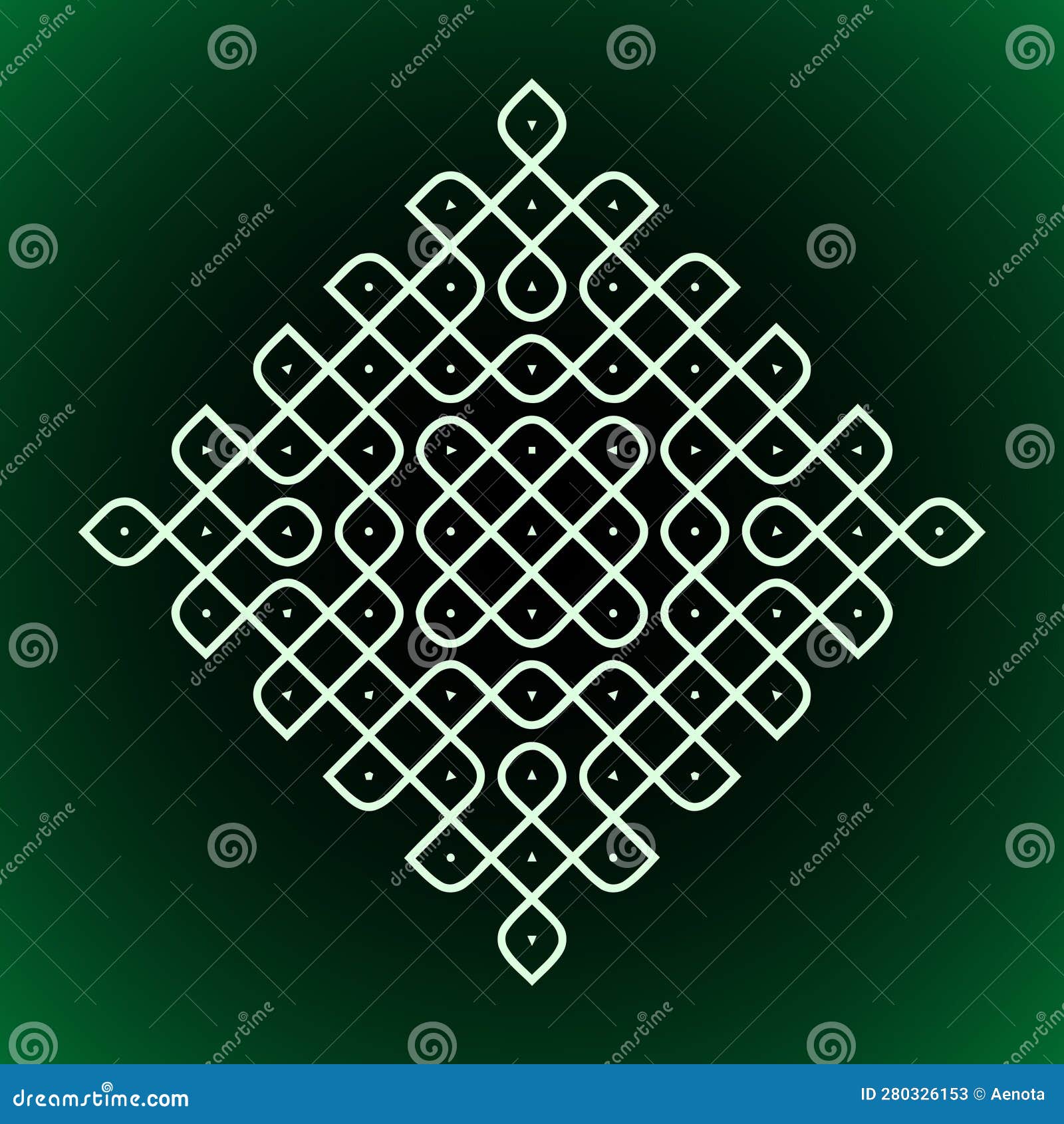 Ornament Kolam - Vector Illustration Stock Vector - Illustration of ...