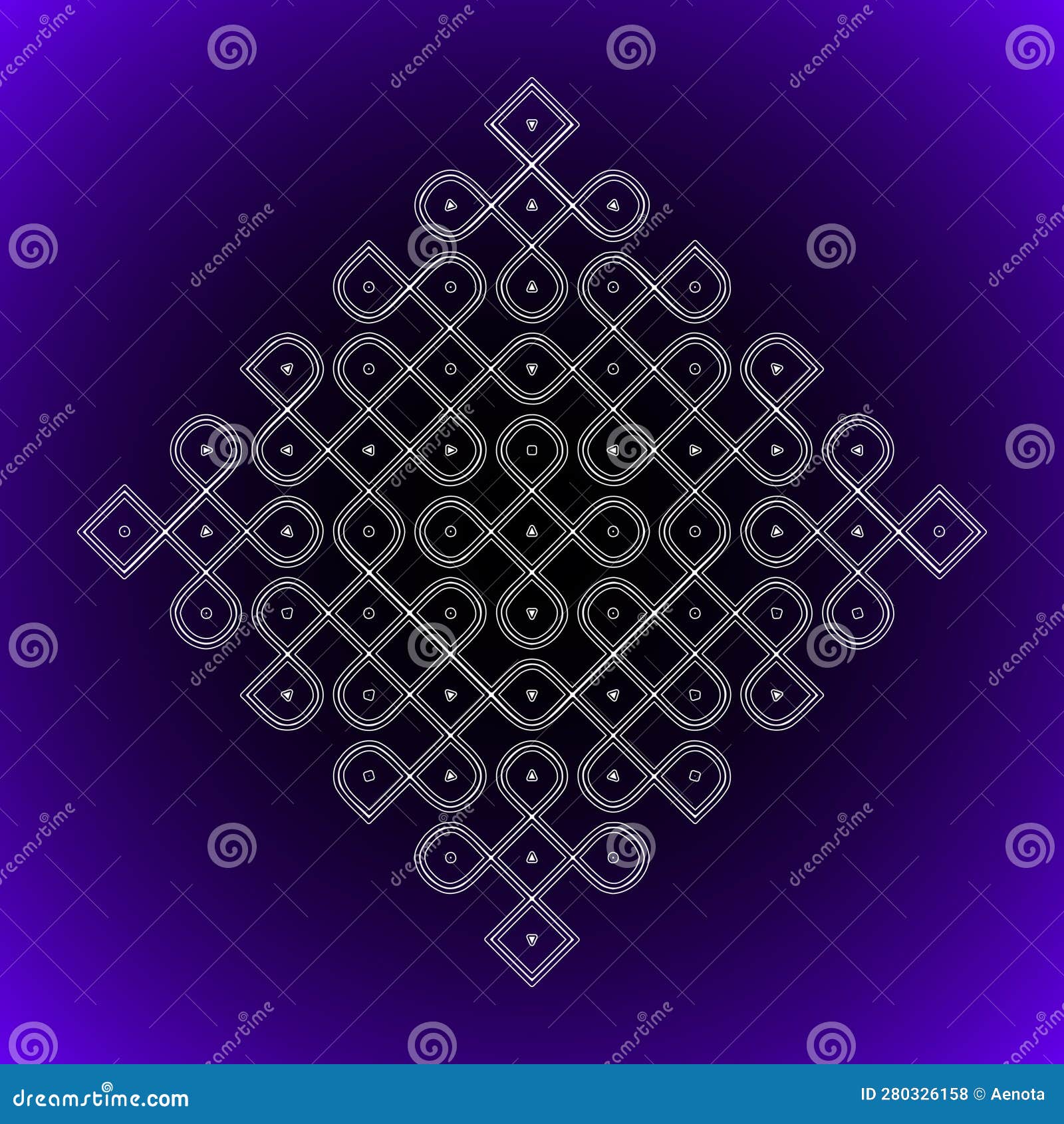Ornament Kolam - Vector Illustration Stock Vector - Illustration of ...