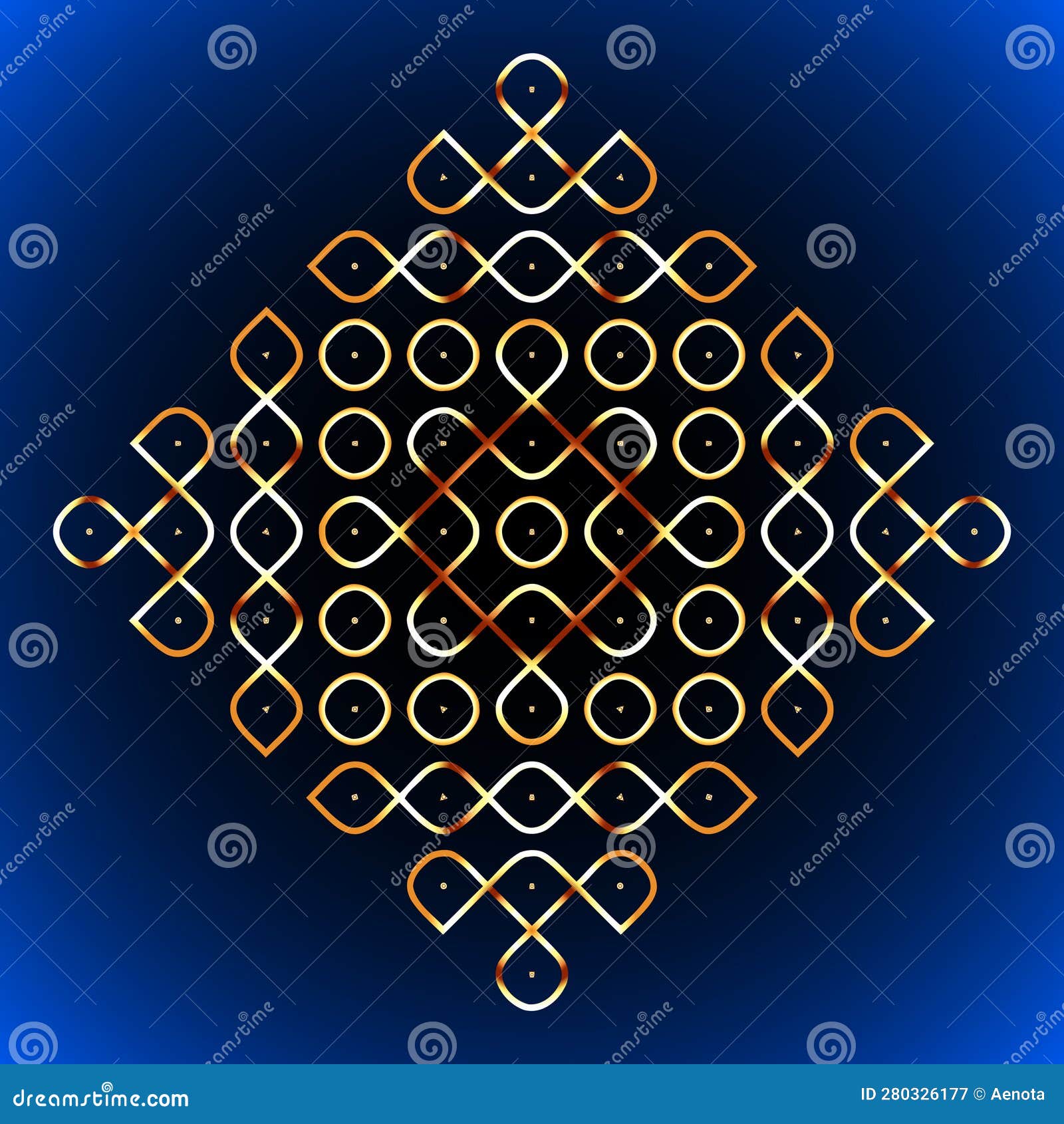 Ornament Kolam - Vector Illustration Stock Vector - Illustration of ...