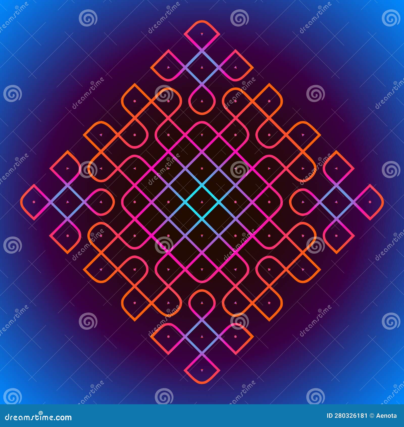 Ornament Kolam - Vector Illustration Stock Vector - Illustration of ...