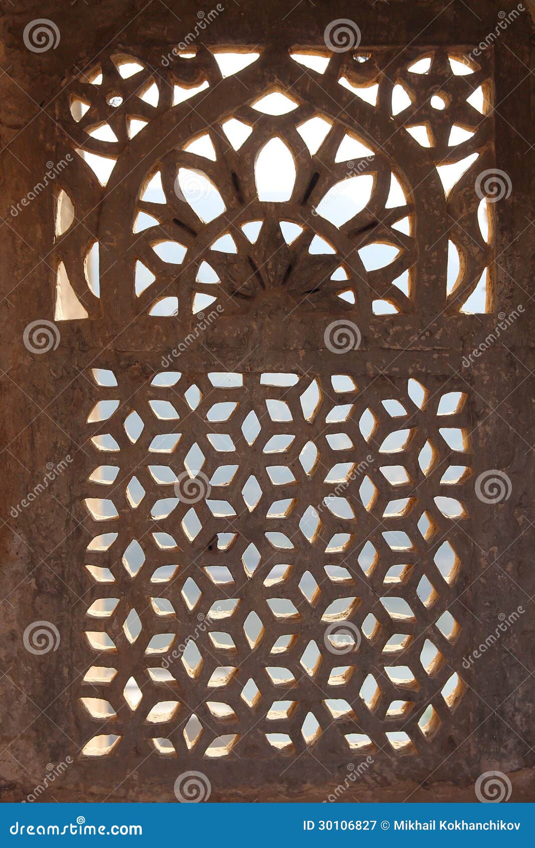 Ornament Lattice Window in India Stock Image - Image of interlace ...