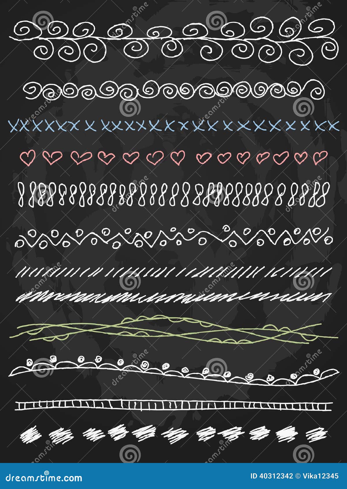 Chalkboard Dot Borders