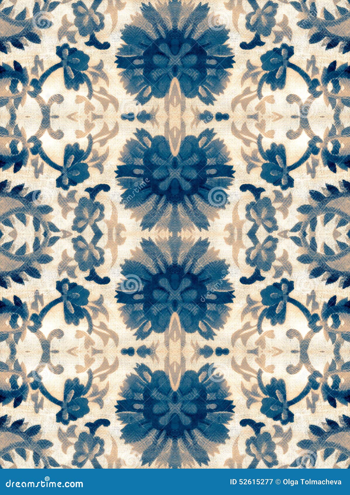 The Ornament of the Pieces of Fabric with a Pattern Stock Image - Image ...