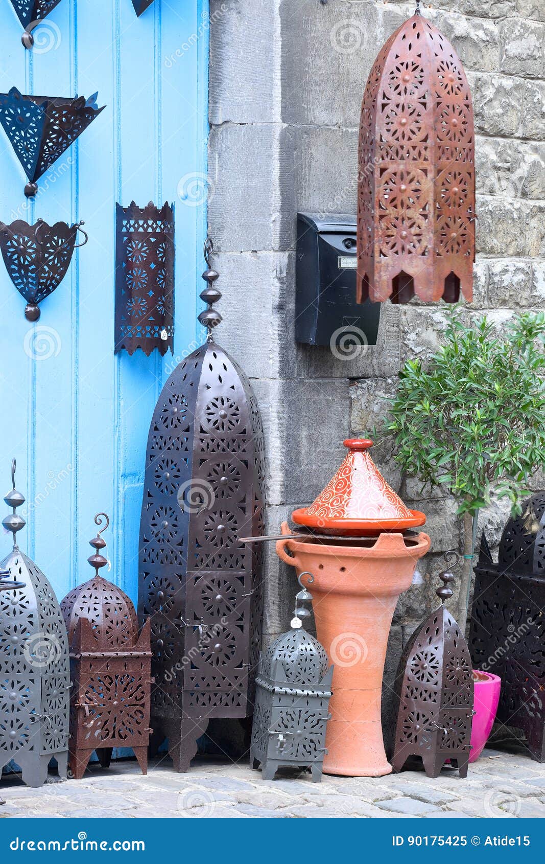 Ornamental arabic light. stock image. Image of typical - 90175425