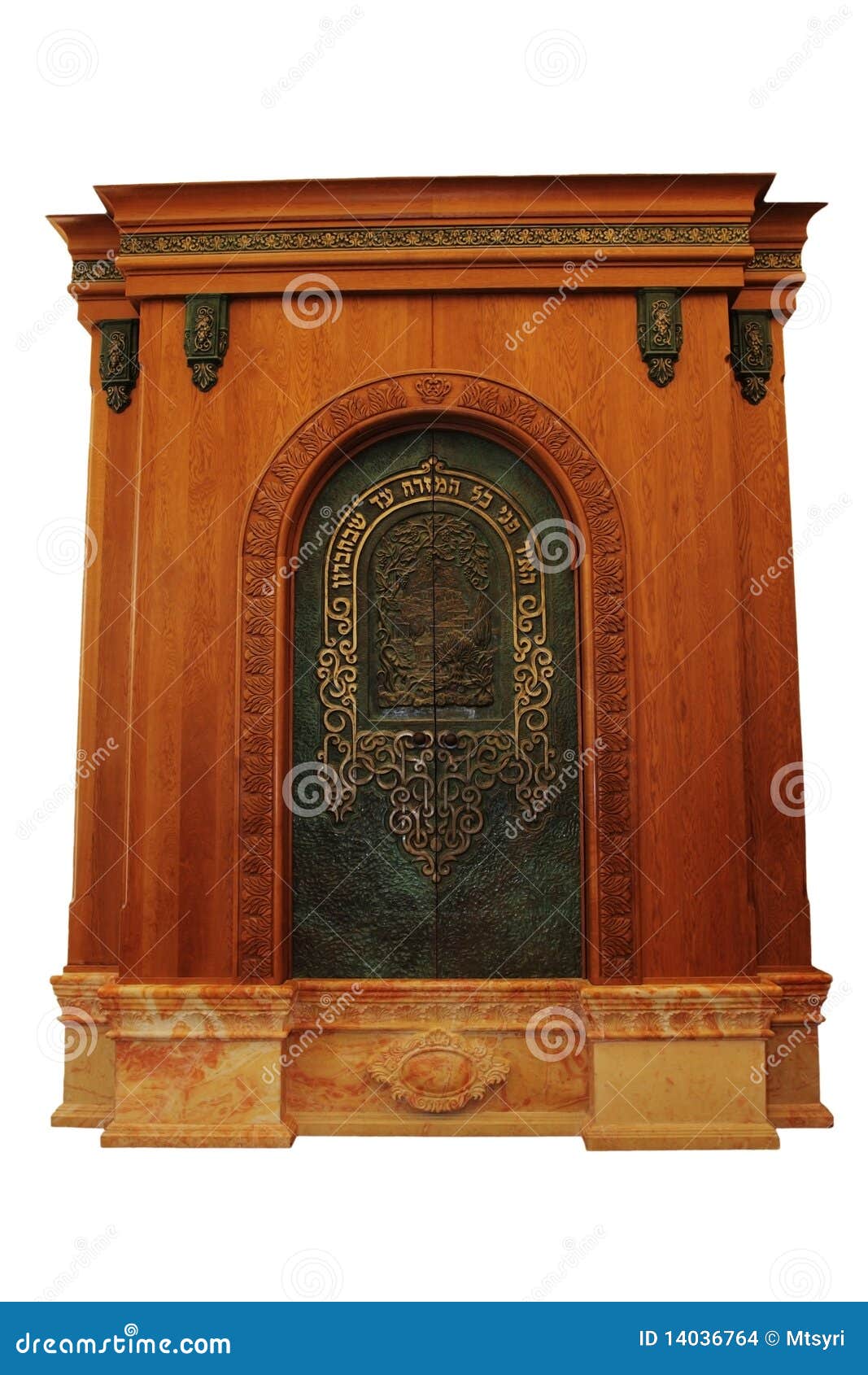 Ornamental aron kodesh. stock photo. Image of symmetry - 14036764