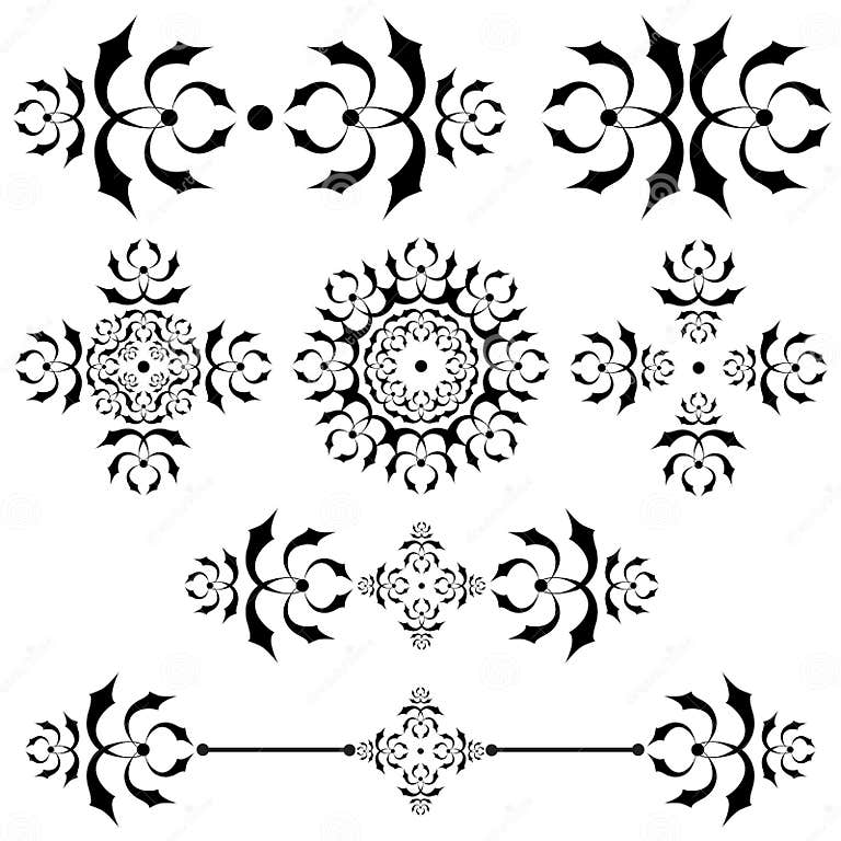 Ornamental Bar Line Divider Stock Vector - Illustration of horizontal ...
