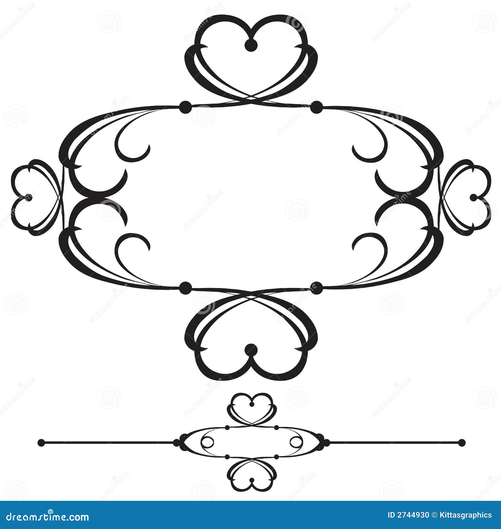 Ornamental Bar Line Divider 38 Picture. Image: 2744930