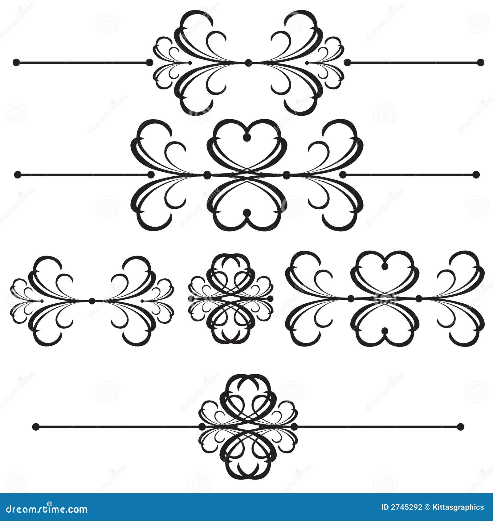 Ornamental Bar Line Divider 41 Stock Vector - Illustration of bullet ...