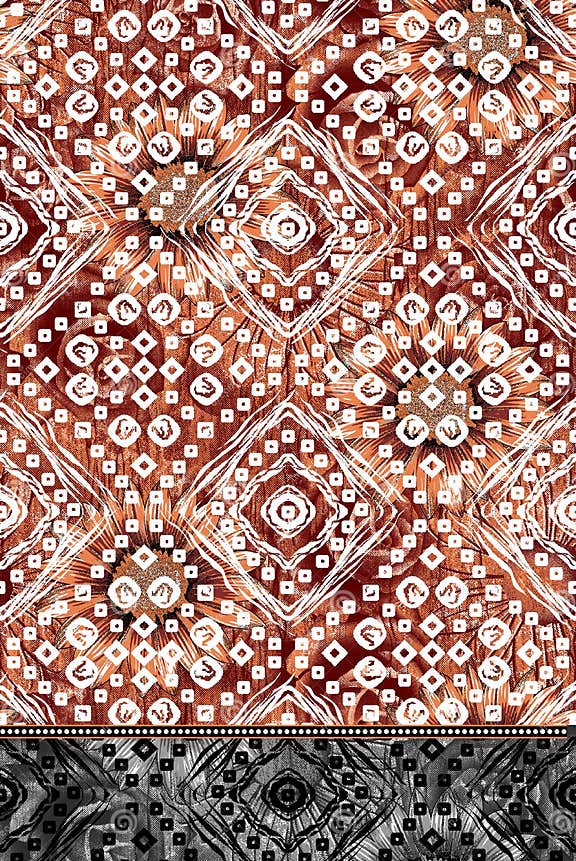 Ornamental Base Background Repeat All Over Floral Texture Multi Colored ...