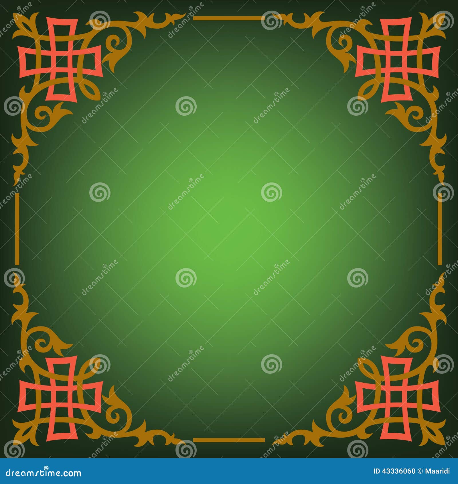 Ornamental Blank Border Vector Illustration | CartoonDealer.com #43336060