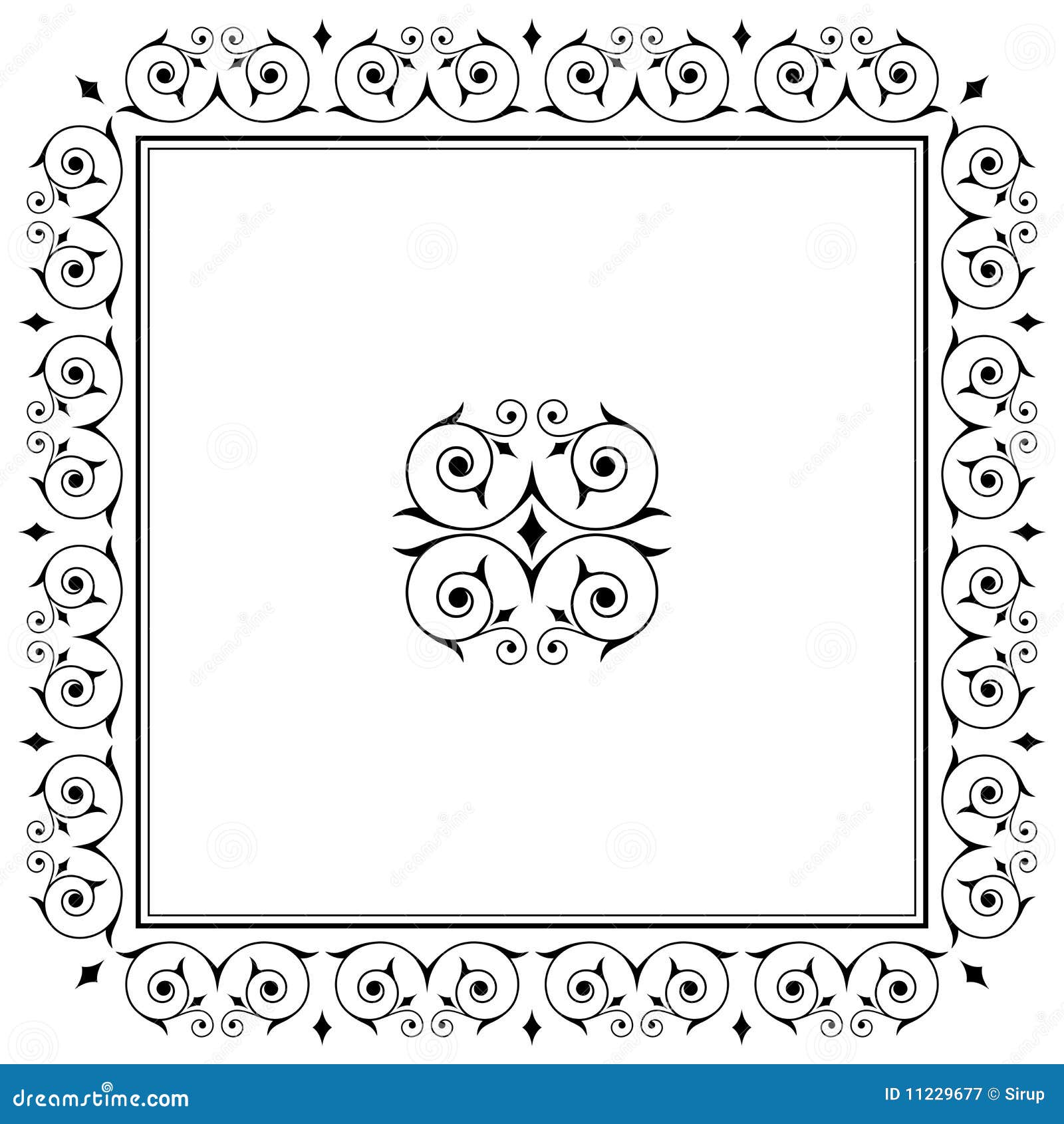 Ornamental Border, Design Element Stock Vector - Illustration of copy ...