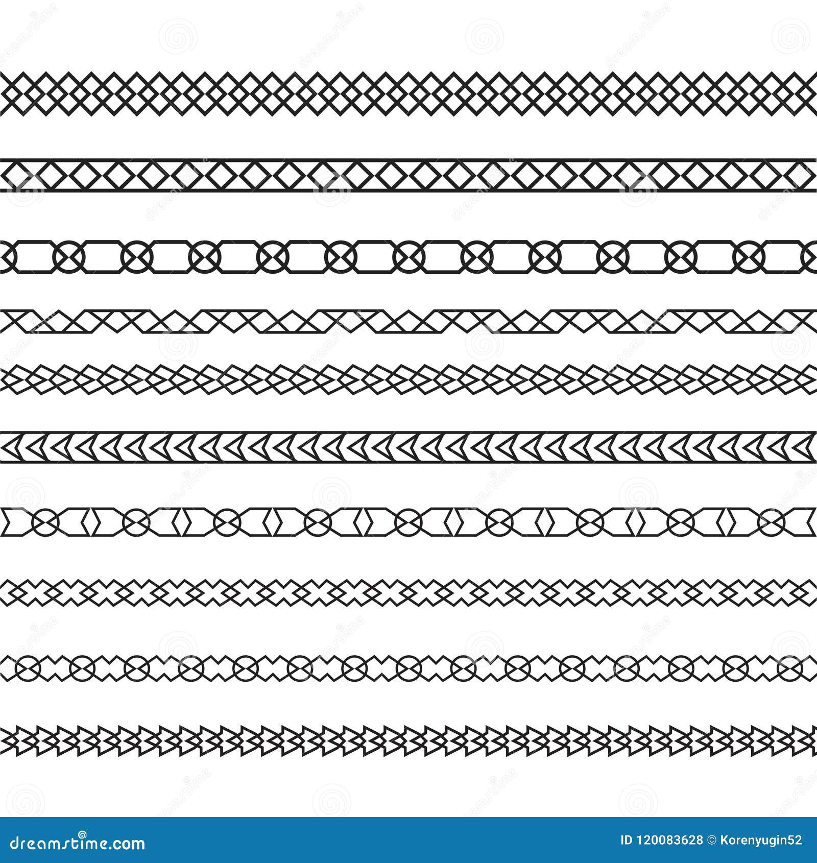 Ornamental Border Frame Patterns Page Decoration Vector Stock Vector ...