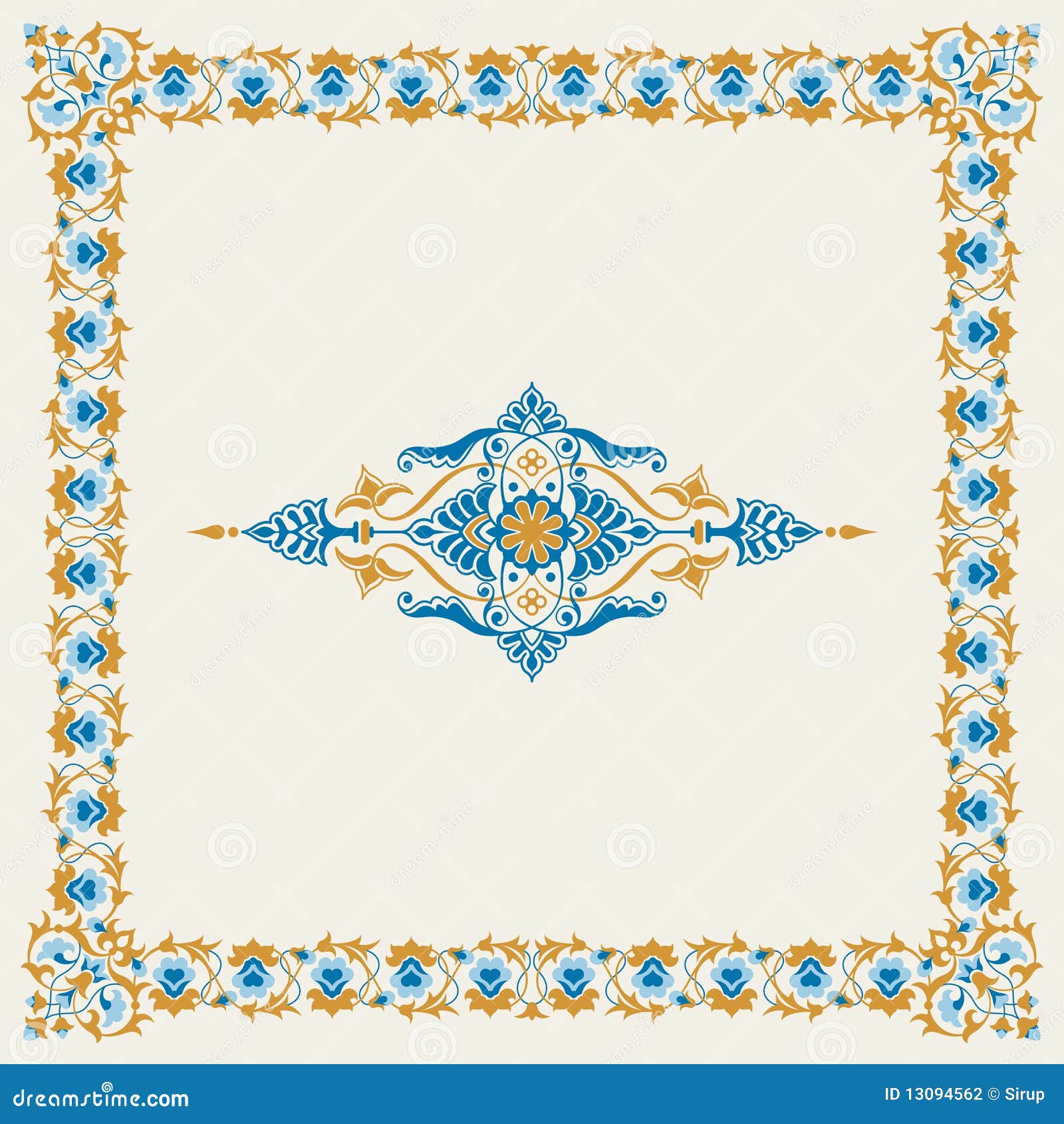 Ornamental Border, Frame. Baroque Pattern. Vector Seamless ...